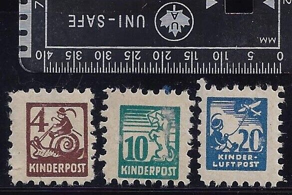 Germany 3 Cinderella Kinderpost Small Toy Stamps Mint | Specialty ...