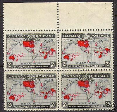 Canada #85 VF/NH Block With #2 Imprint In Salvedge | Canada, General ...