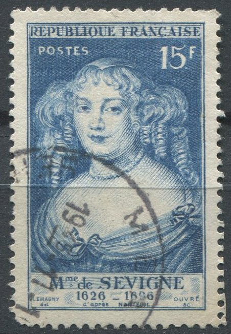 France Sc#642 Used, 15f bl, Famous Authors (1950) | Europe - France ...
