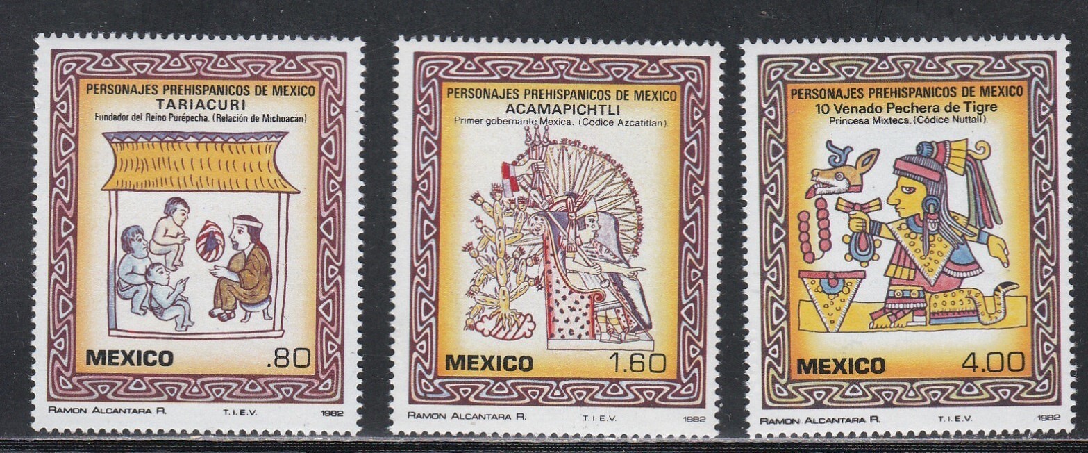 Mexico # 1285-1287, Pre Historic Art, Mint NH | Central & South America ...