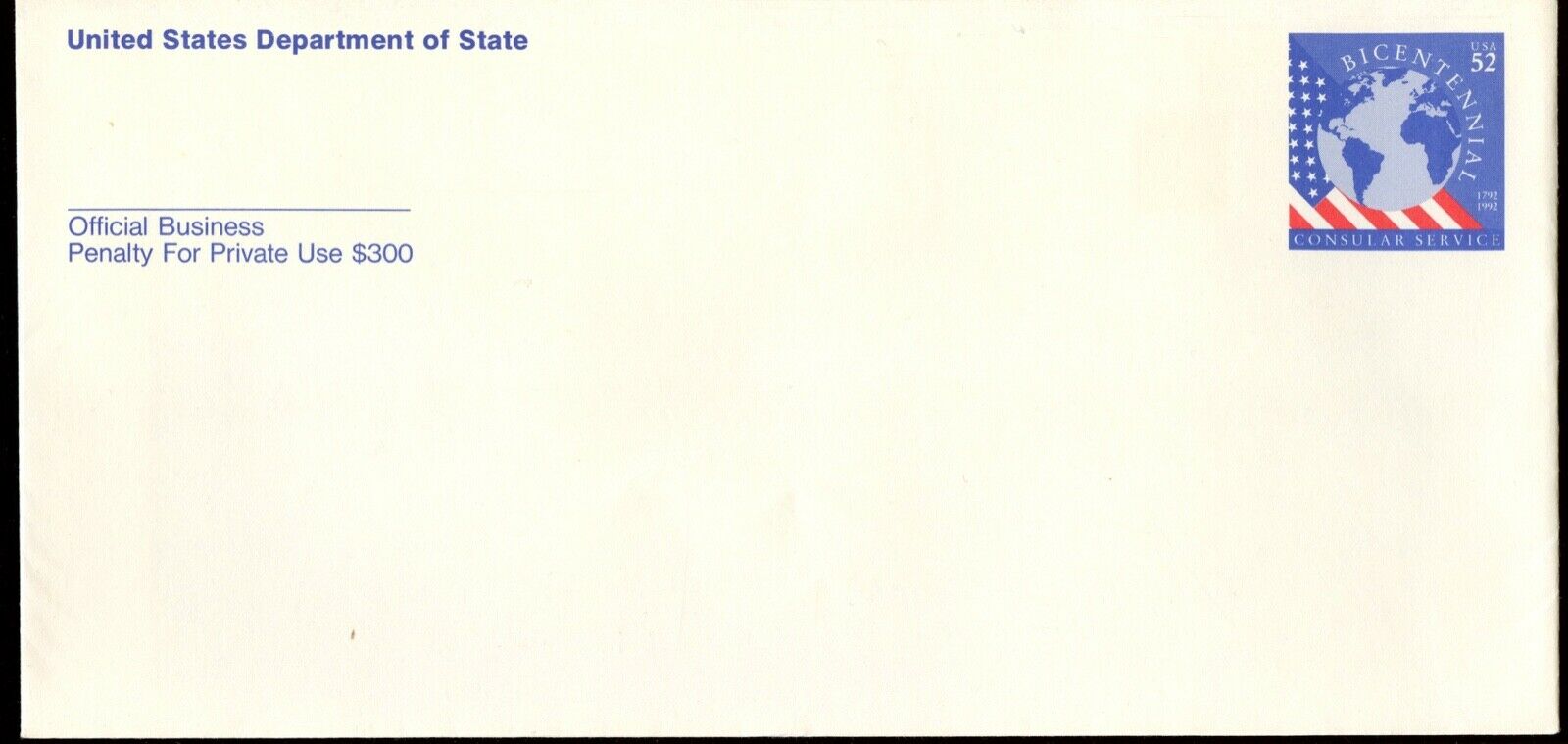 US UO 86, 52¢ Official Mail (Dept of State) Consular Service | United ...