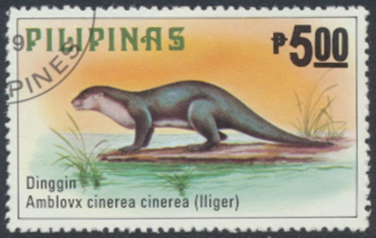 Philippines Sc# 1407 Used CTO Otter see details / cancel face & reverse ...