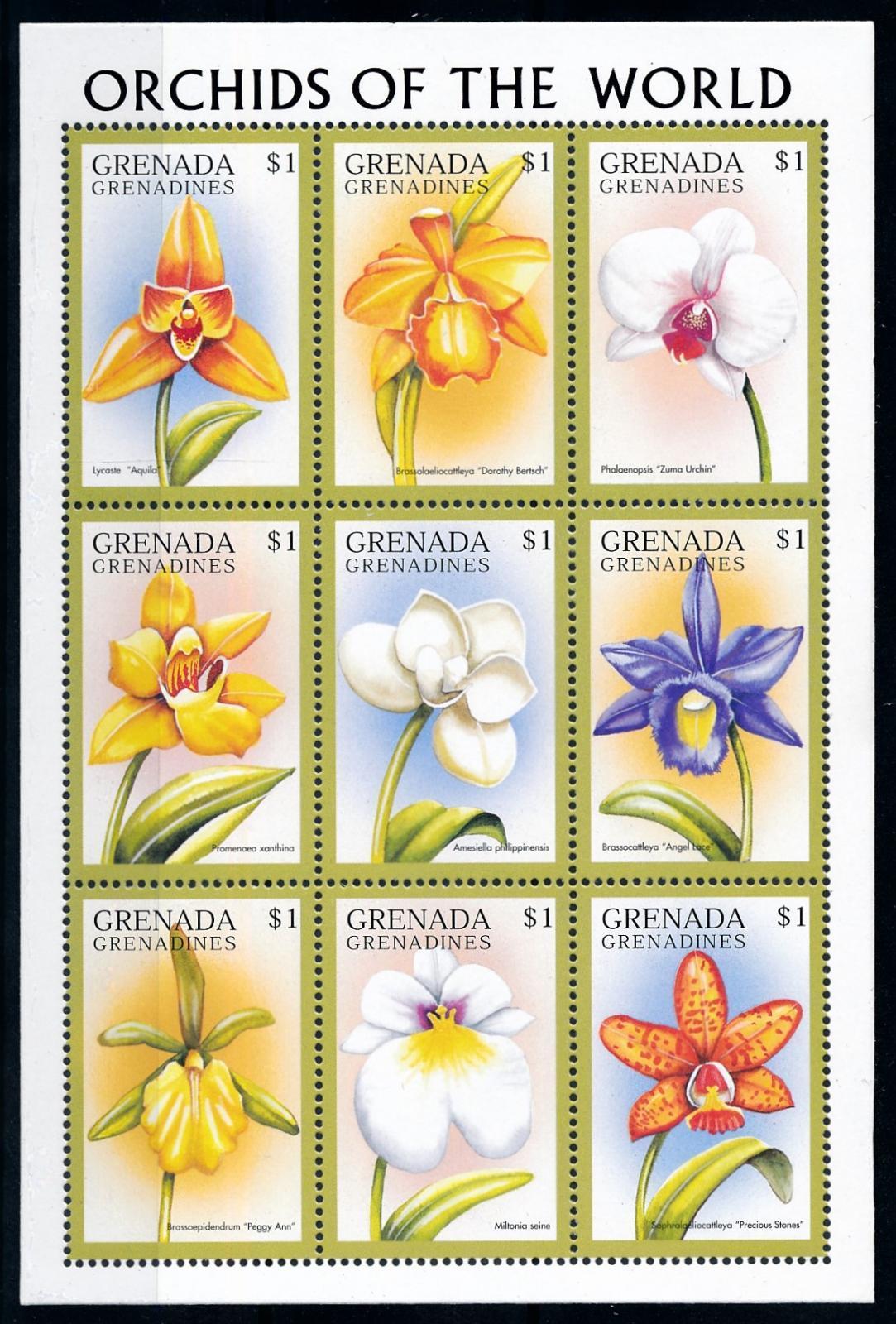 [79786] Grenada Grenadines 1997 Flora Flowers Blumen Orchids Sheet MNH ...