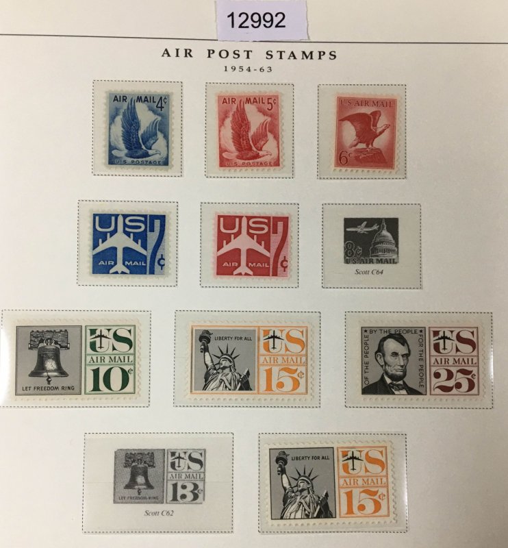US Stamps 1954-1963 Mint OG NH Collection LOT #12992 | United States ...