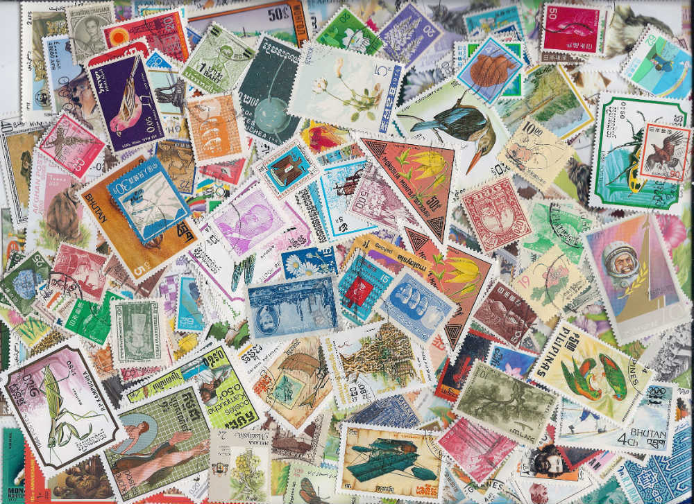 Asia Stamps Collection 2000 Different Collectible Stamps | Worldwide ...