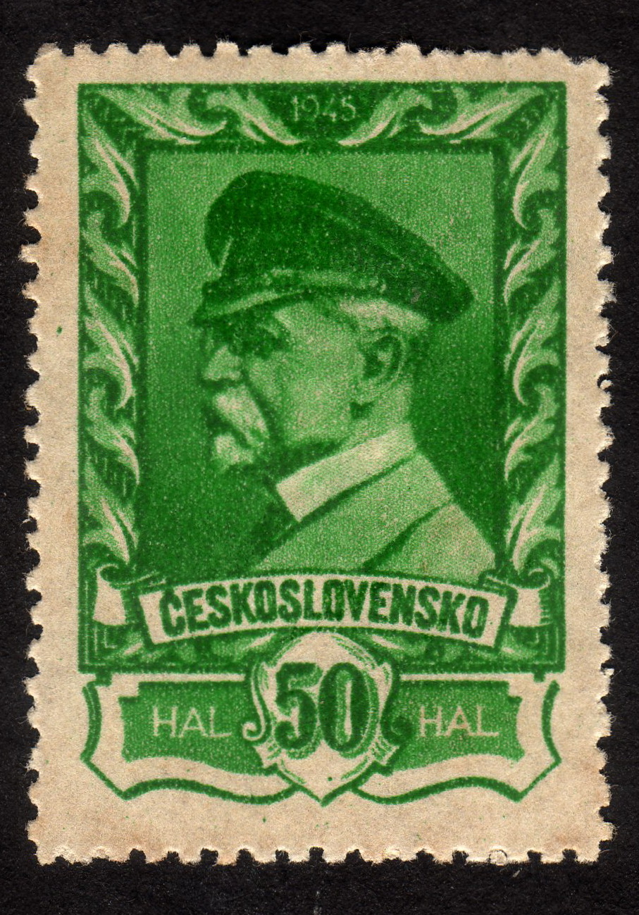 1945, Czechoslovakia, 50h, MNG, Sc 263 / HipStamp