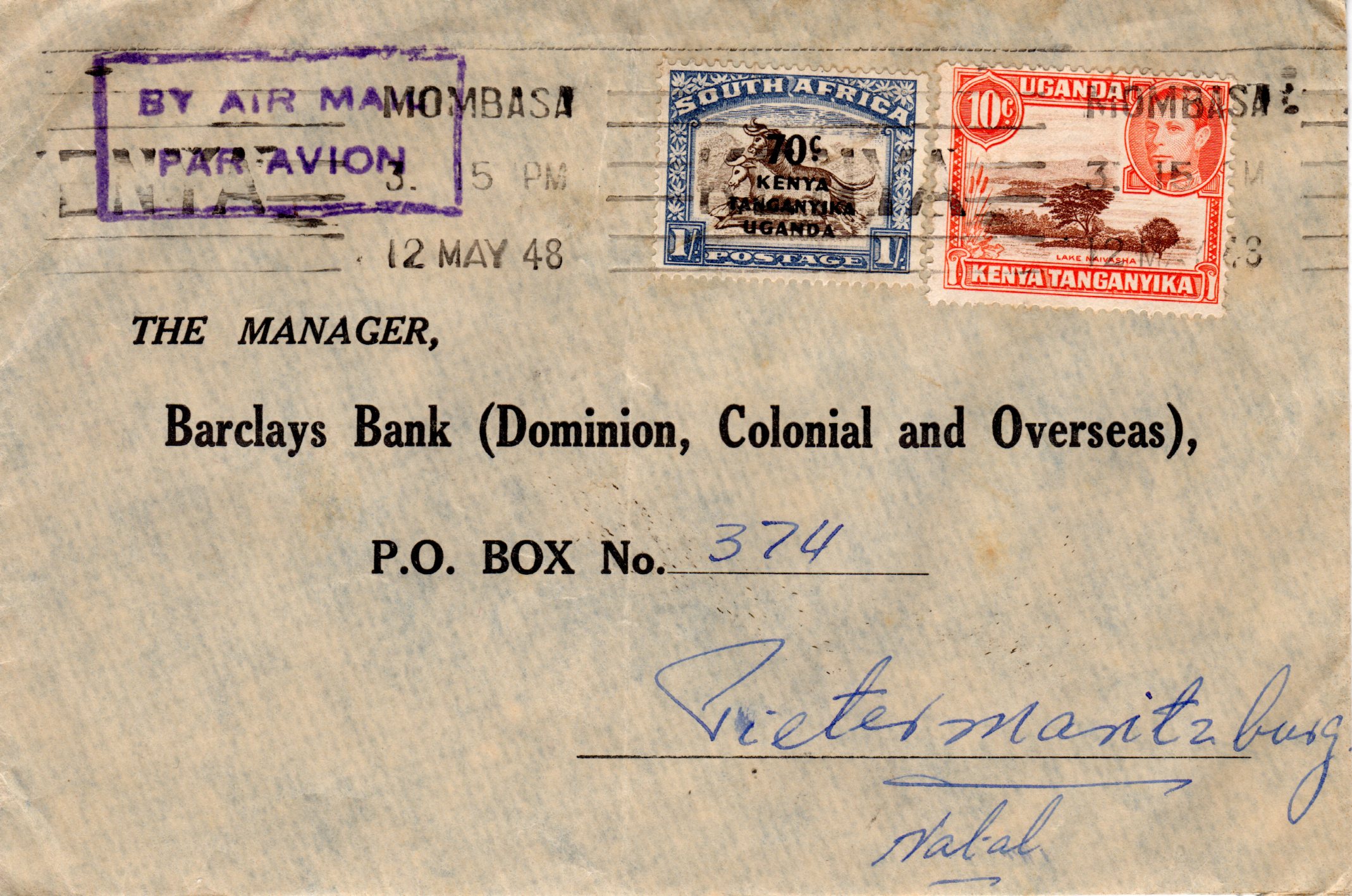 Kenya Uganda 1948 Cover Postal History | Africa - Kenya, Stamp / HipStamp