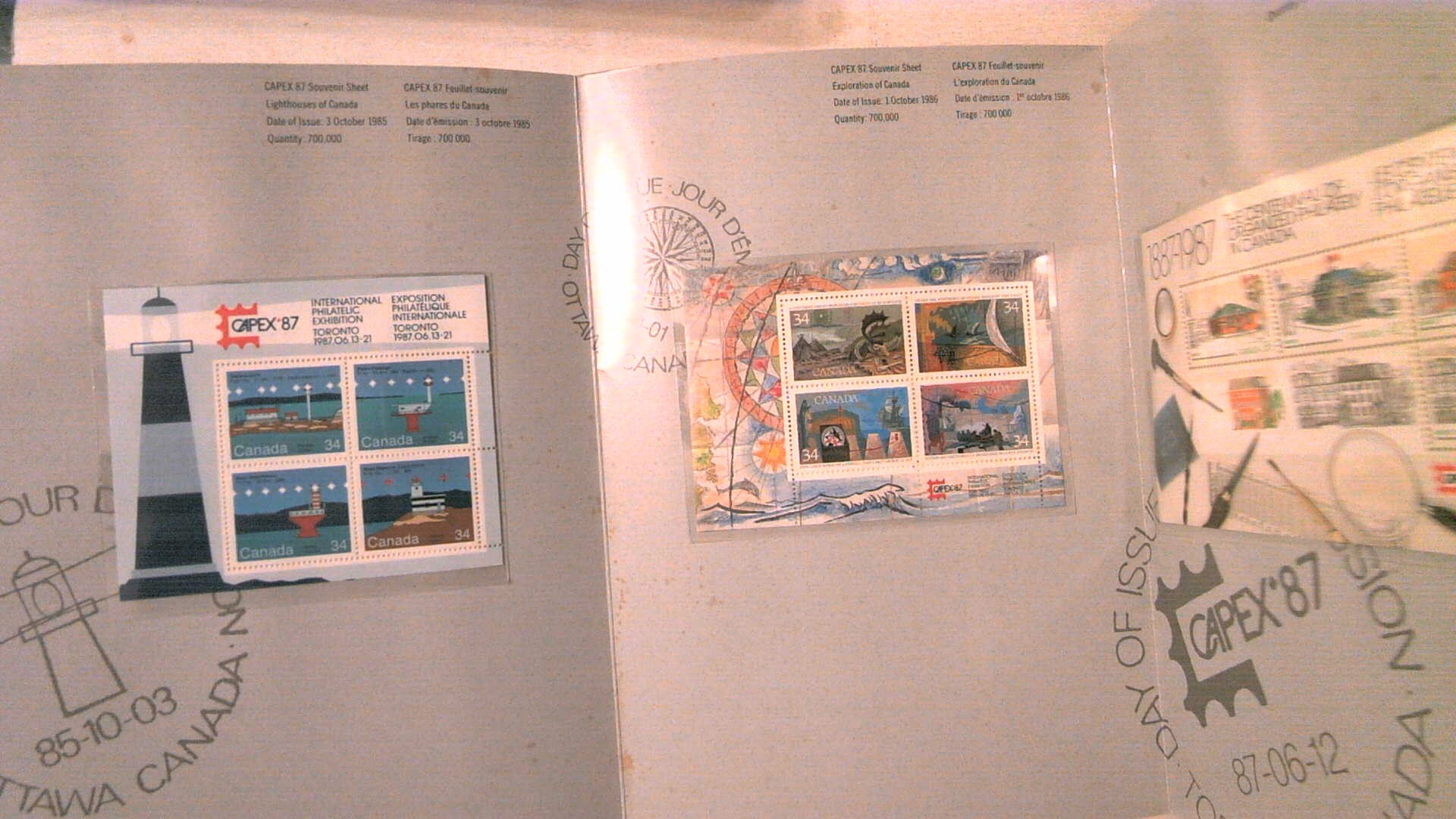 Canada Capes 87 Souv Sheet Collection in Stamp Folio MNH | Canada ...