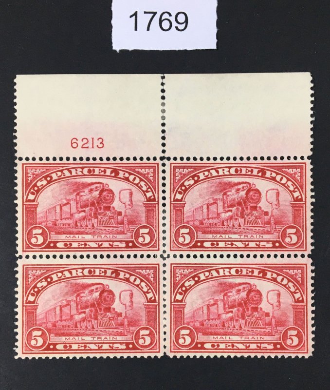 US Stamps # Q5 Mint OG H Plate Block of 4 VF LOT #F 1769 | United ...