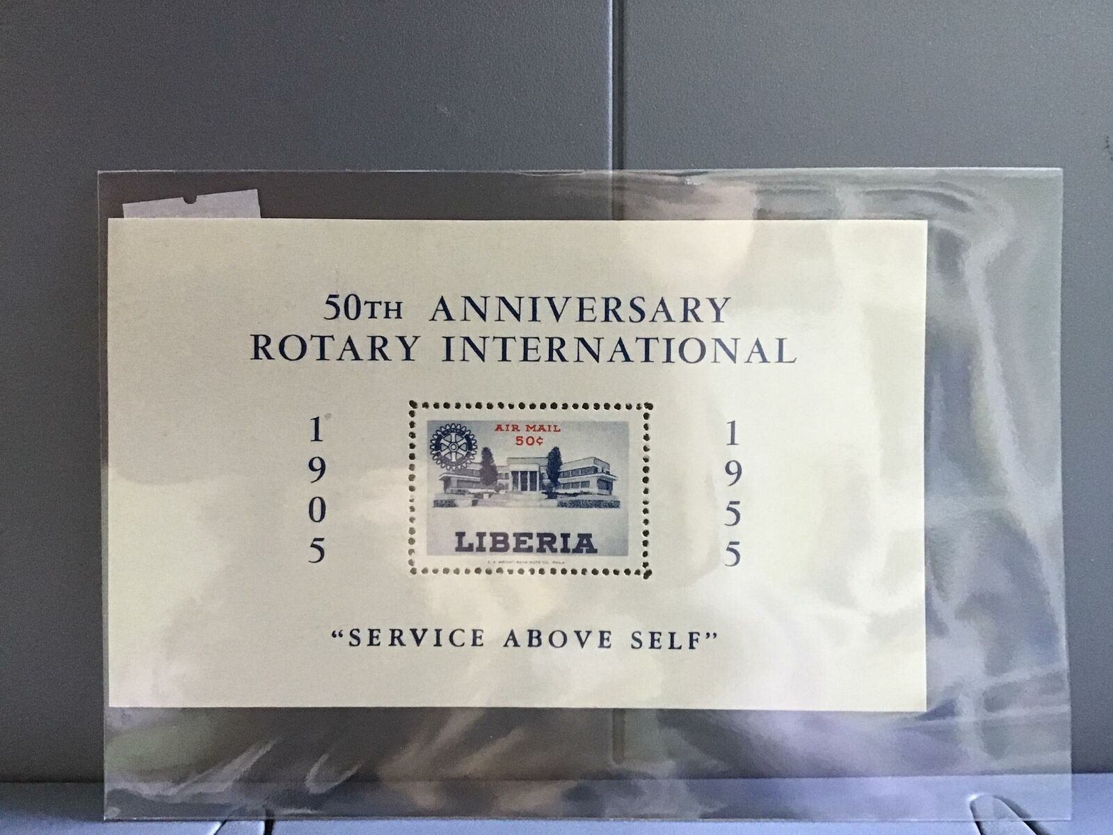 Liberia 50th Anniversary Rotary International 1955 MNH stamp sheet ...