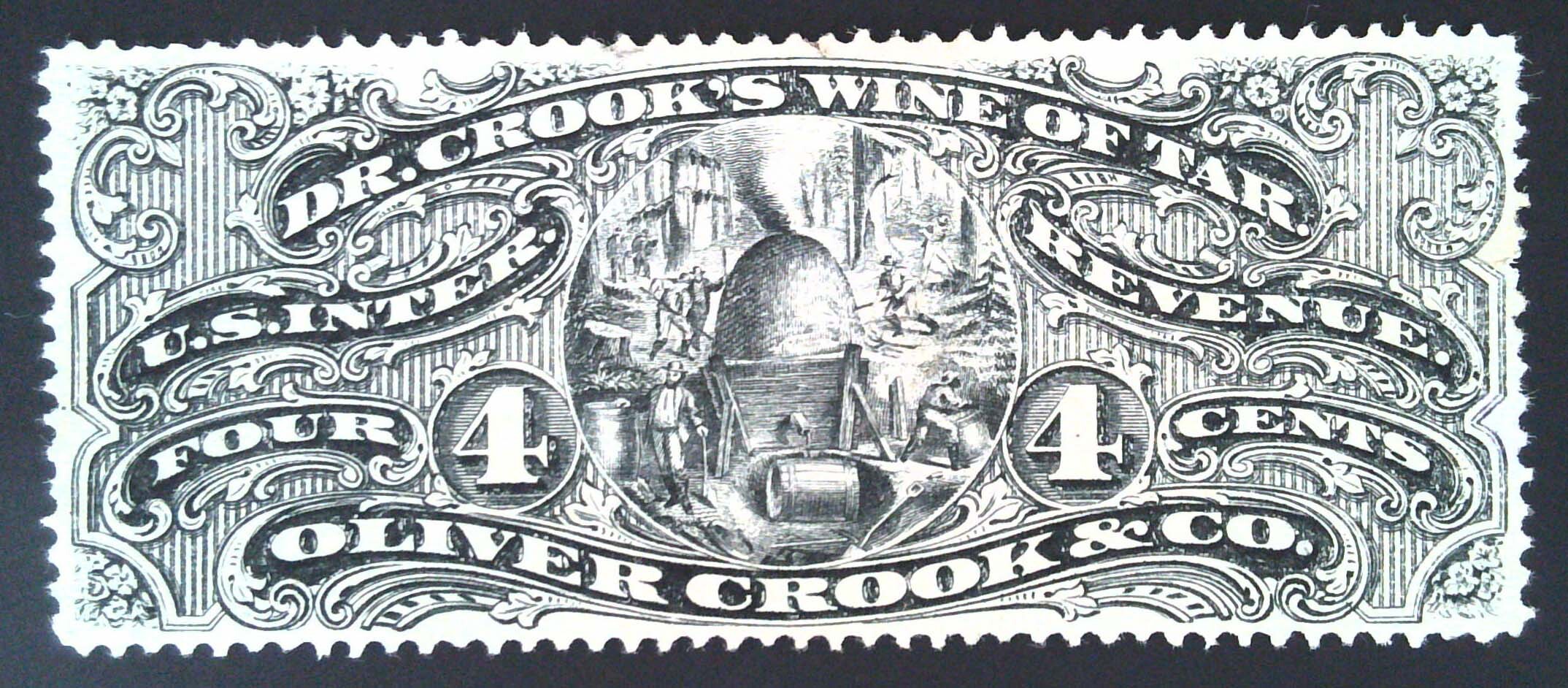 Scott #RS65a - 4c Black - Old Paper - Oliver Crook & Co. | United ...