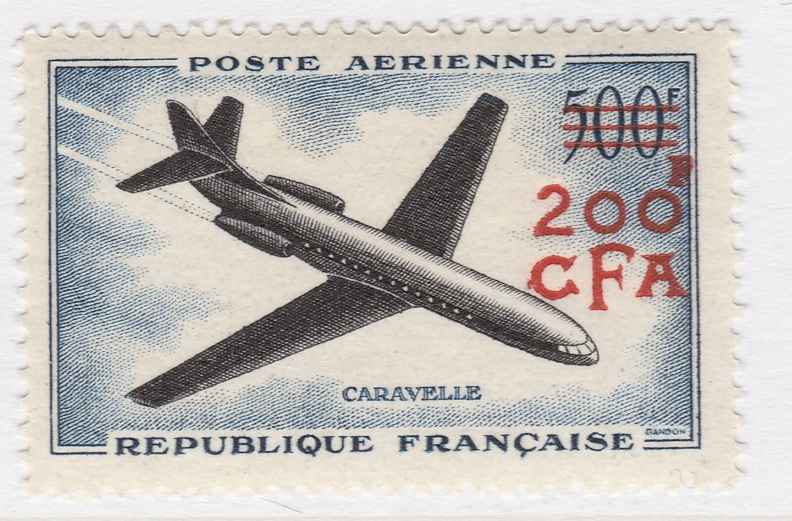 French Colony Reunion Air Post 1957-58 200fr on 500fr MNH Stamp ...
