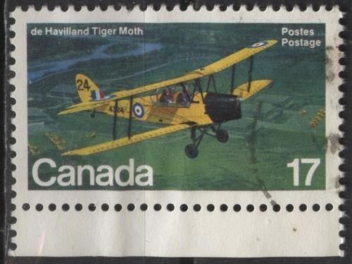 Canada 904 (used) 17c aircraft: de Havilland Tiger Moth (1981) | Canada ...