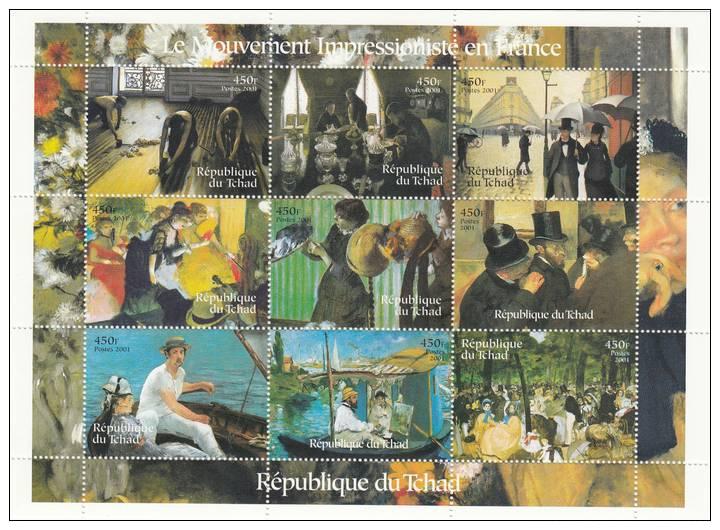 Tchad Chad Sheet Impressionism ART Paintings Painting | Africa - Chad ...