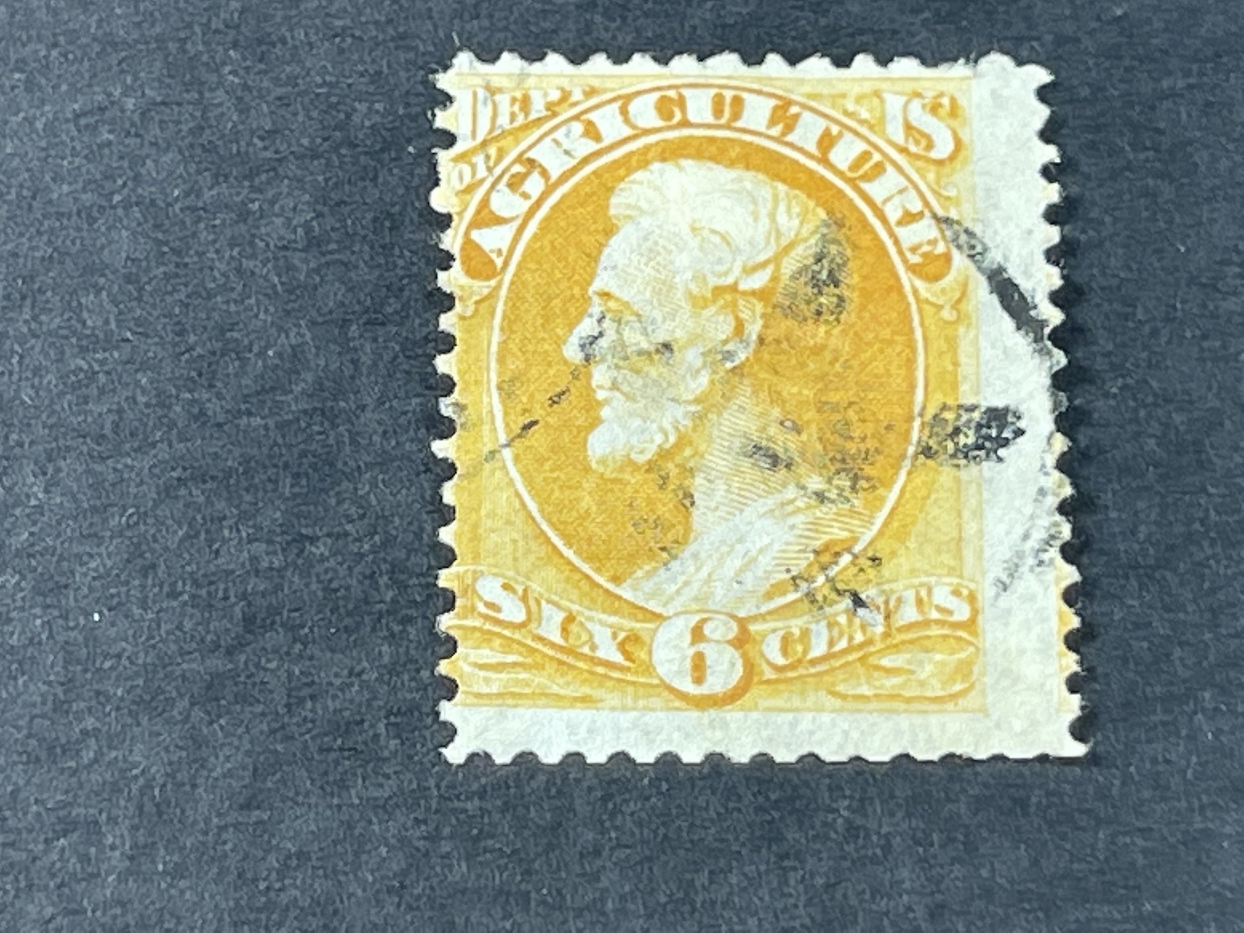 U.S. # O4-Used---Single--Yellow--Department of Agriculture ---Official ...