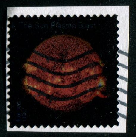 5605 US (55c) Sun Science - Plasma Blast SA, used on paper | United ...