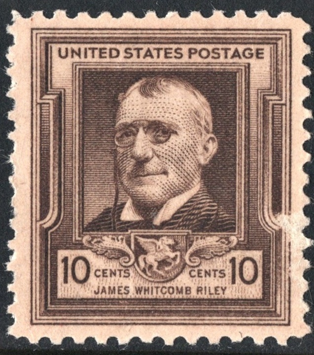 SC#868 10¢ Famous Americans: James Whitcomb Riley Single (1940) MNH ...