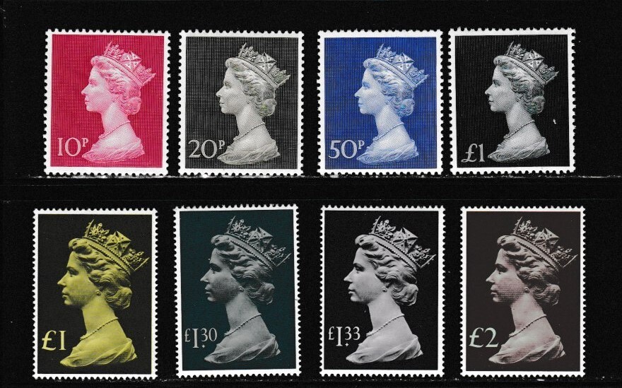 Great Britian Machin Heads, MH165 / 175, Mint NH, 1/2 Cat. | Great ...