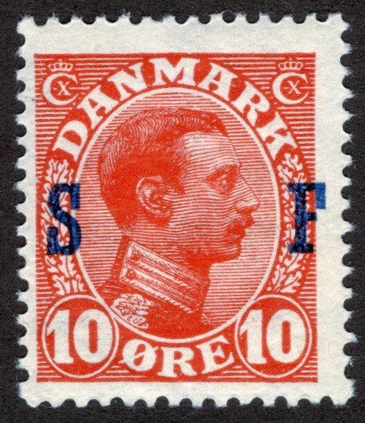 DENMARK 1917 SC #M2 F MNH** 10 ore Military Stamp cv $32.50 *Bay Stamps ...