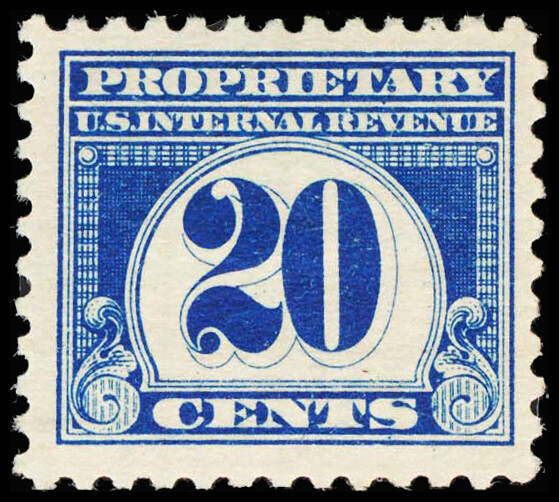 U.S. REV. Proprietary Rb72 Mint (ID # 109791) | United States, Revenues ...