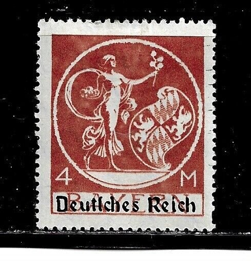 Germany-Bavaria Stamp- Scott # 272/A18-4M-Mint/LH-1920-OG- Overprinted ...