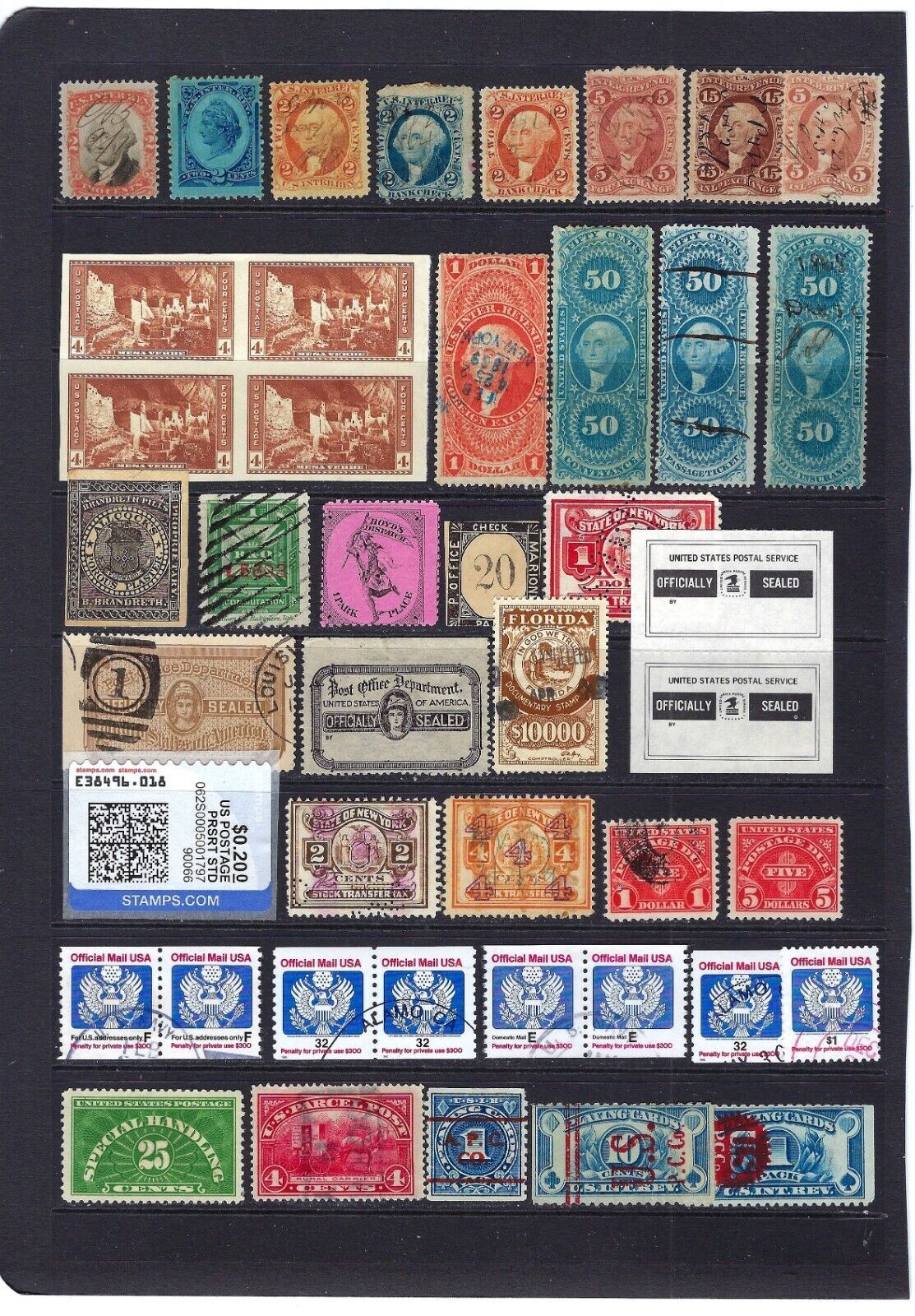 JASTAMPS: Nice Vintage US Old Federal Stamp LOT Collection, see scan ...