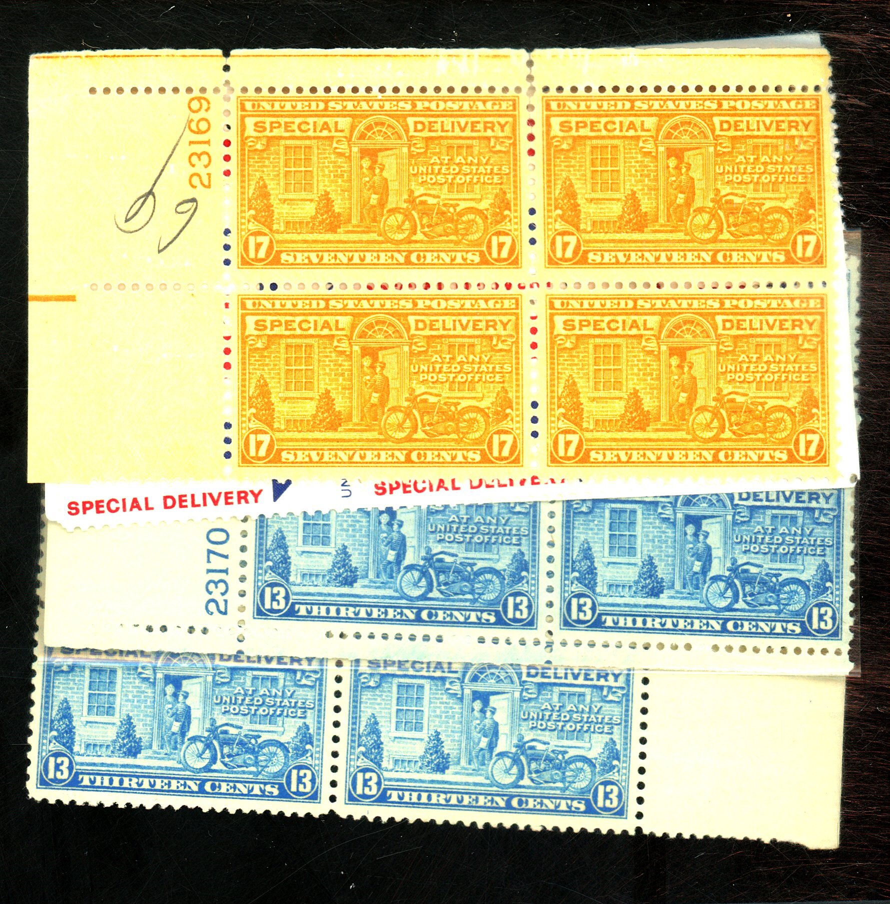 E17 (2) E18 E22 (2) Mint PL Blocks FVF NH Cat $35 | United States ...