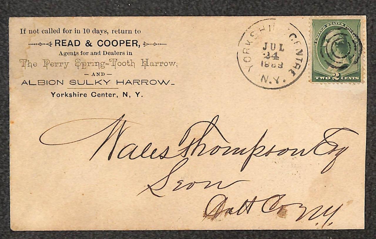 213 Stamp Tooth Harrow Farm Yorkshire Centre New York DPO Advertising ...