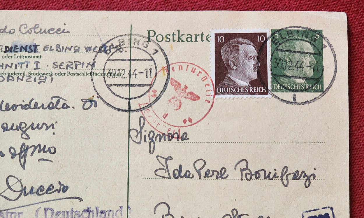 WWII WW2 Nazi Germany Third Reich Italian soldiers postcard DANZIG ...