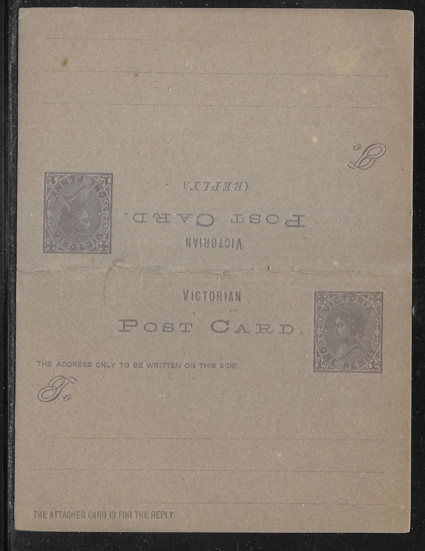 Victoria Postal Stationery Post Card H&G 3 Unused | Australia & Oceania ...