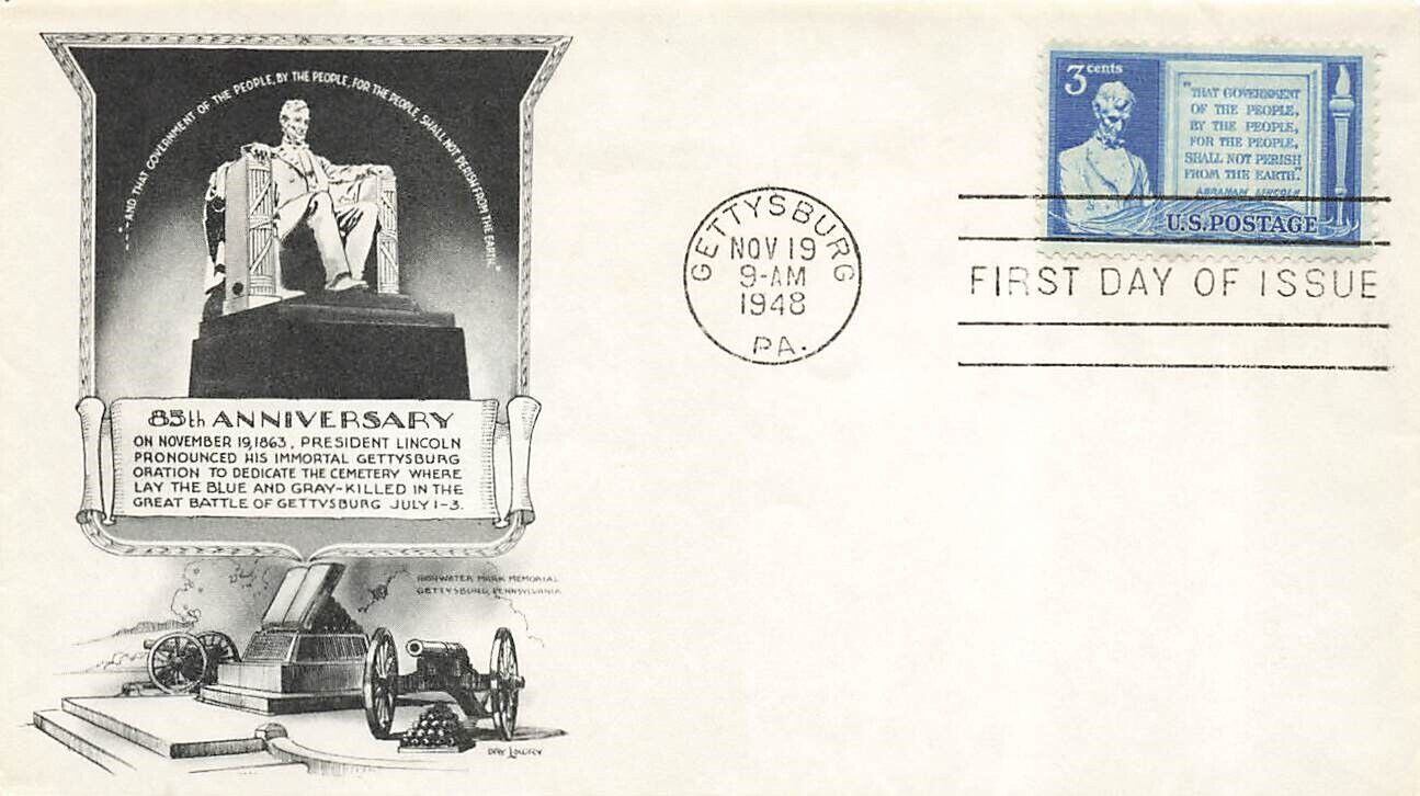 978 3c GETTYSBURG ADDRESS - Day Lowry | United States, General Issue ...