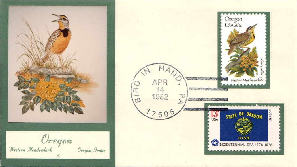 #1989 Oregon Birds - Flowers Double A FDC | United States, General ...