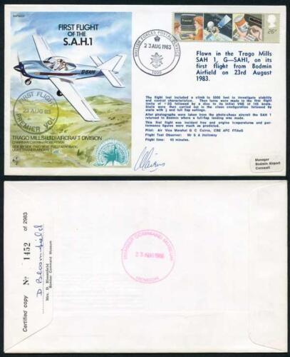 AC7a First Flight of the S.A.H.1 Signed by G.C.Cairns | Great Britain ...