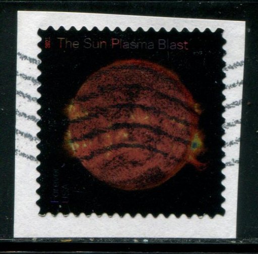 5605 US (55c) Sun Science - Plasma Blast SA, used on paper | United ...
