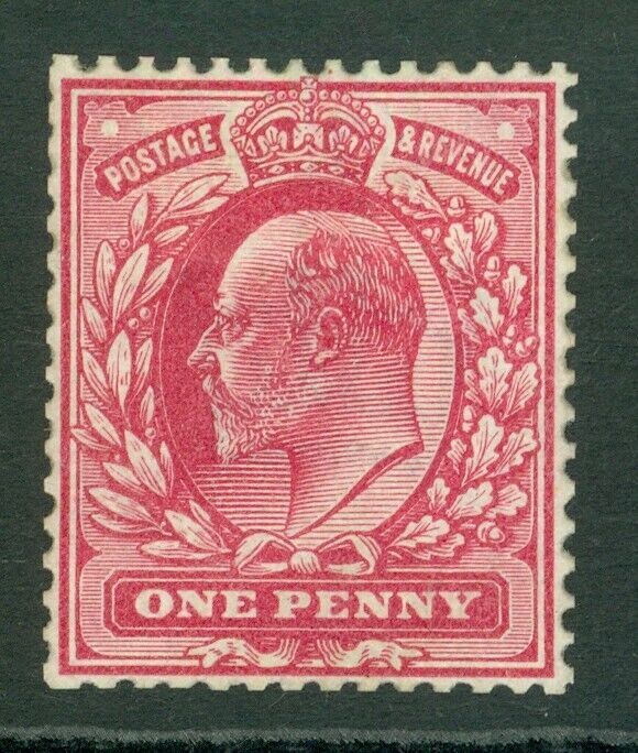 King Edward VII 1906 colour trial for the 1d value in blue-geranium ...