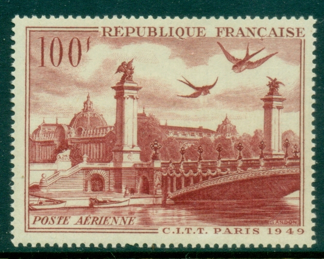France 1949 ITT Conference, Alexander III Bridge 100f MUH | Europe ...