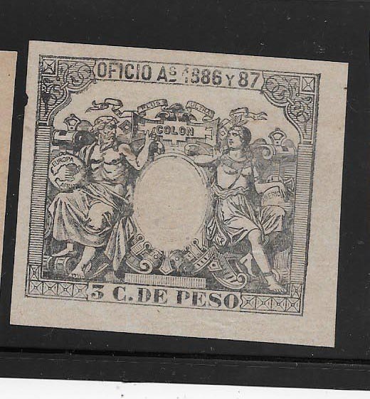 Puerto Rico Stamp, VFU Oficio 1886-87 #EN HS3 | Europe - Spain ...