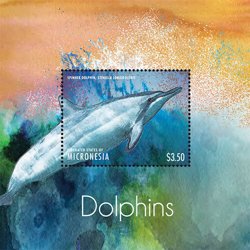 Micronesia 2013 spinner Dolphin stamp SS MNH | Australia & Oceania ...