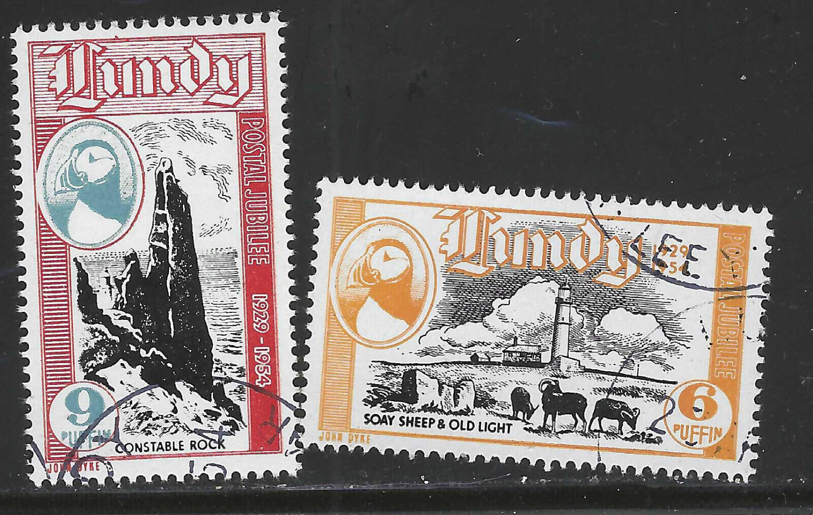 Lundy Island Stamps: Silver Jubilee - Surface (#109 - 115) | Great ...