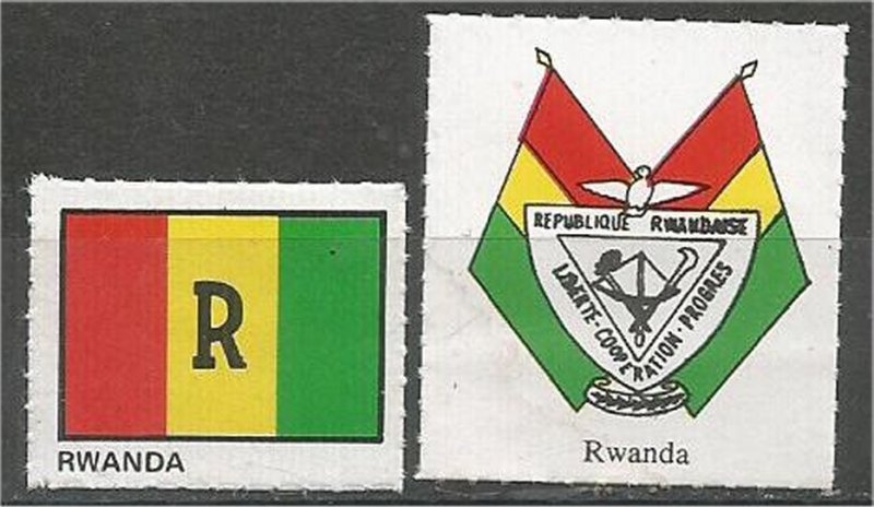 RWANDA, mint, Flag and Coat of Arms (no gum) | Specialty Philately ...