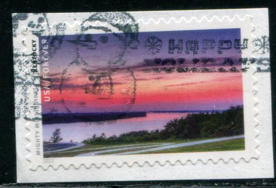 5698f US (58c) Mighty Mississippi SA, used on paper | United States ...