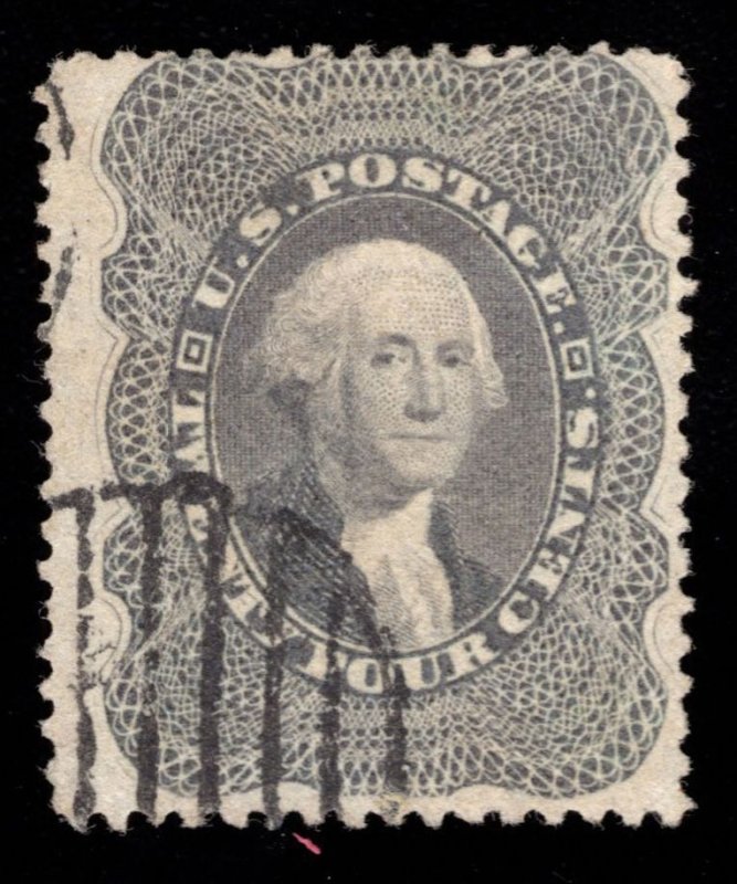 US Stamps # 37 Used VF Sound *** APS Cert *** CV $400 LOT #12262 ...