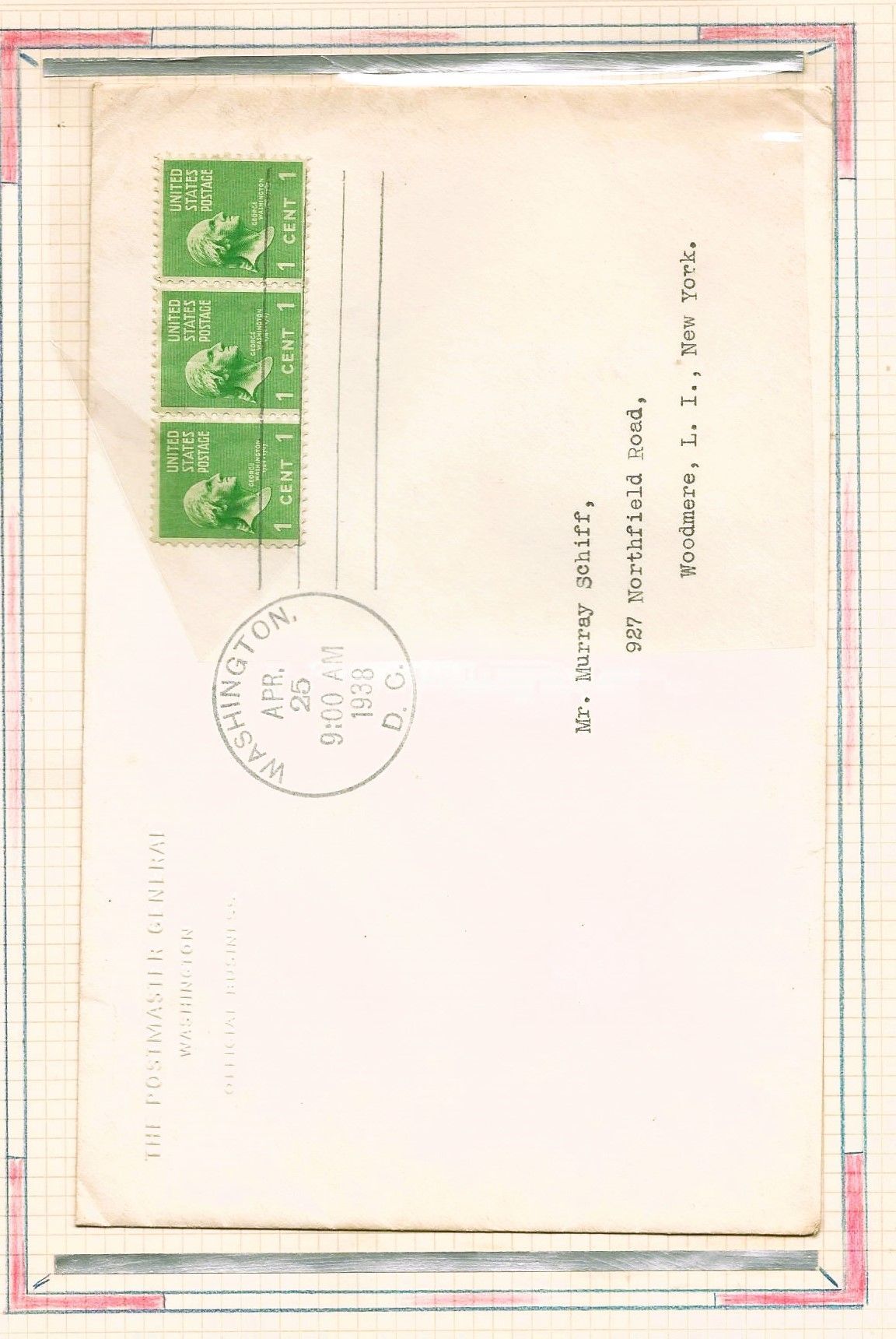 US 804 FDC and Letter from Postmaster General Farley - Interesting and ...
