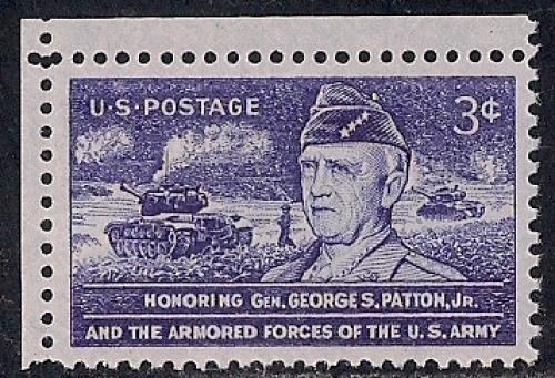 1026 3 cent General George S. Patton mint OG NH XF / HipStamp