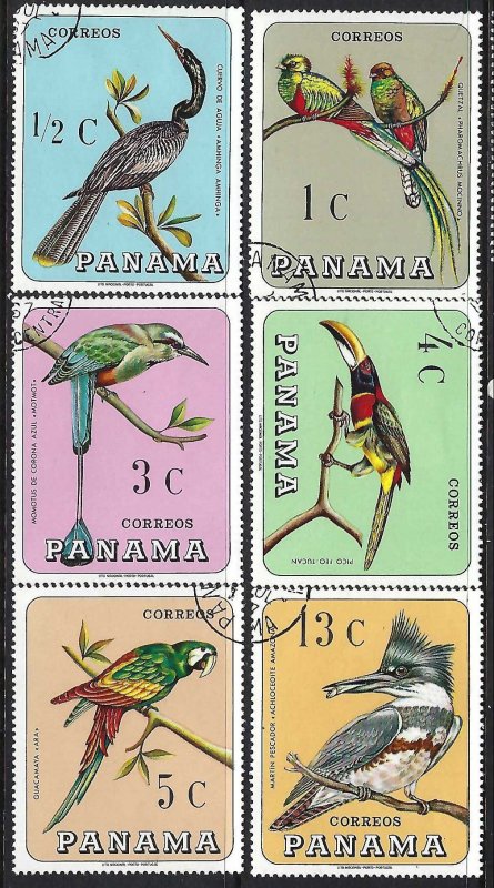 Panama 478-A-E CTO Hingd Birds Y324 | Central & South America - Panama ...