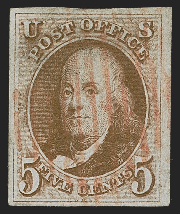 US Stamps # 1 Used Imperf Sound VF/XF Choice LOT #D 9638 | United ...