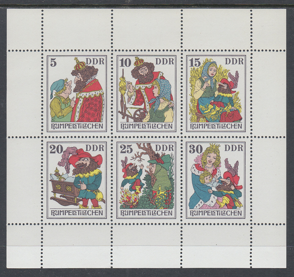 Germany DDR 1791a Fairy Tales Souvenir Sheet MNH VF | Europe - Germany ...