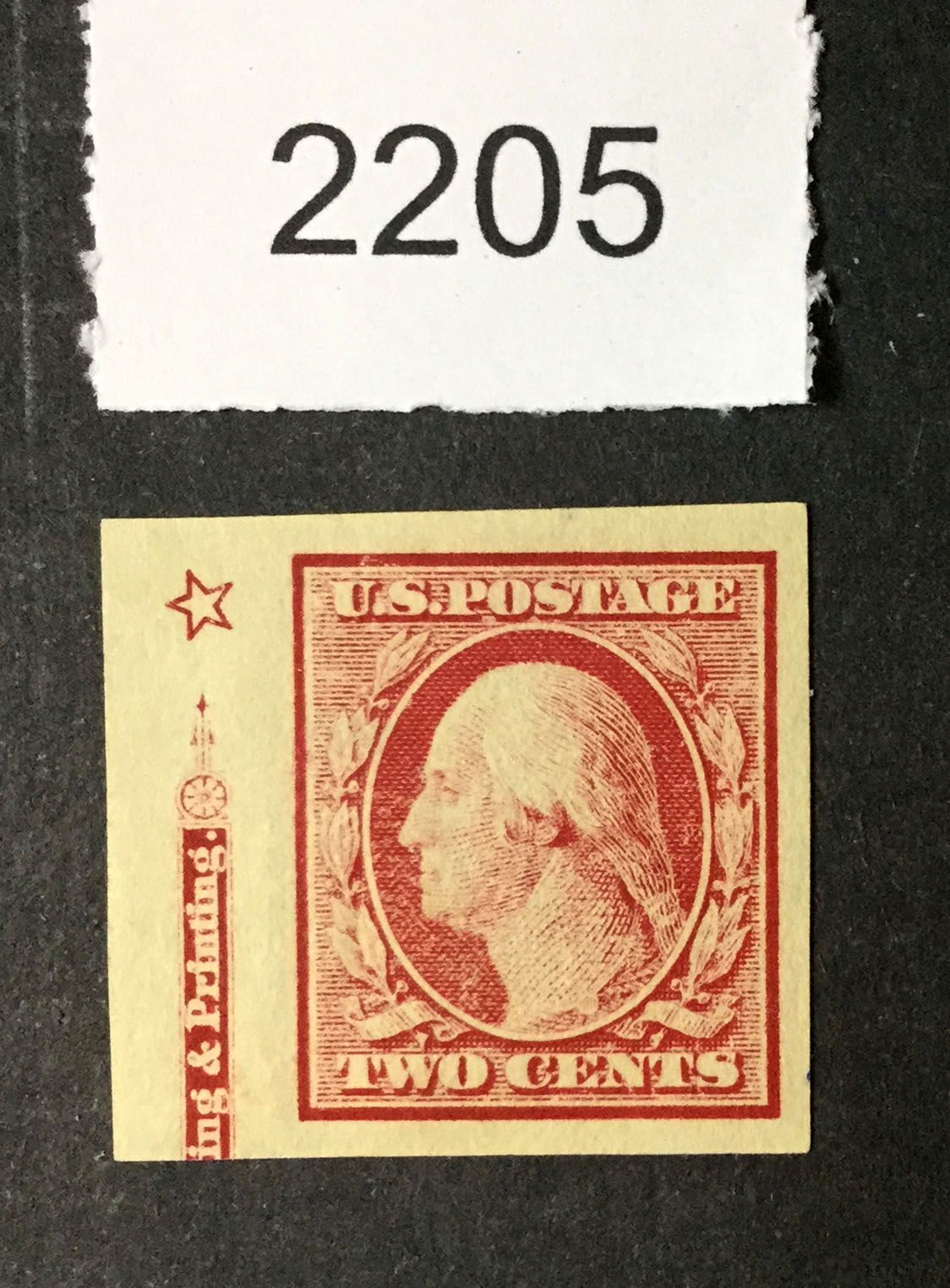 US Stamps #384 Imperf Mint OG H XF LOT #2205 | United States, General ...