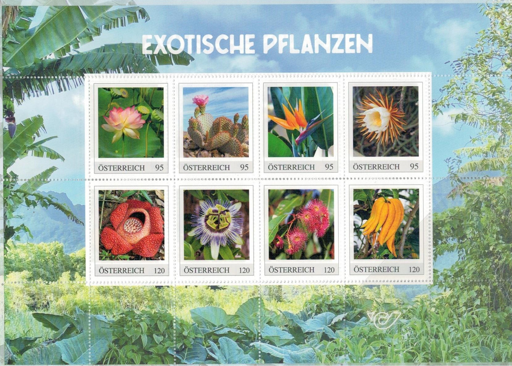Austria 2024 MNH Stamps Mini Sheet Exotic Flowers Plants | Europe ...