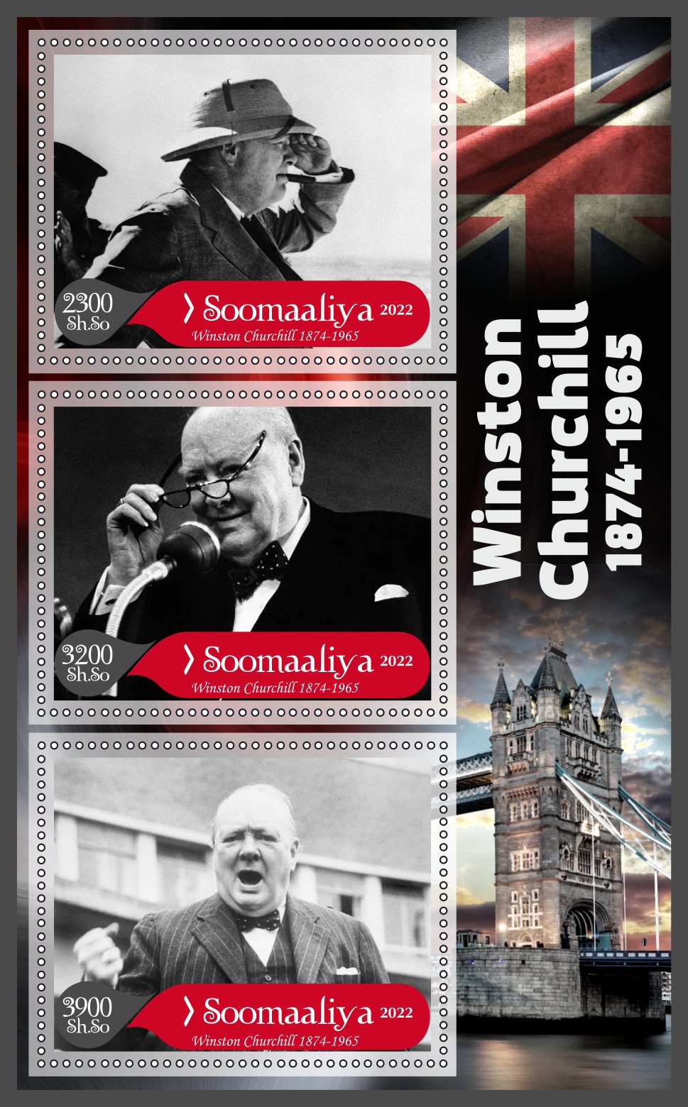 Stamps. Famous People,Winston Churchill 2022 year 1+1 sheets | Africa ...